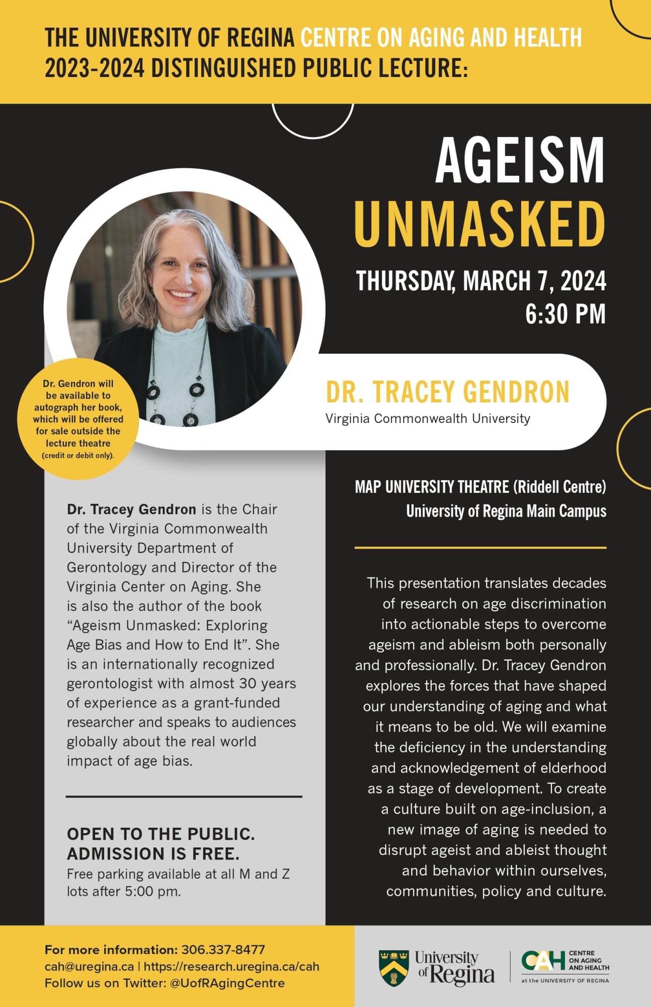 2023-24 Distinguished Lecture: Ageism Unmasked - Centre on Aging and Health
